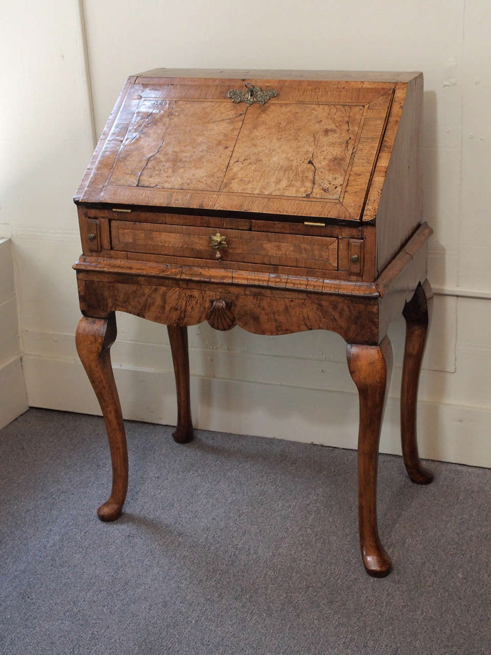 Antique English Walnut "Ladies" Slant Front Desk at 1stDibs | antique ...