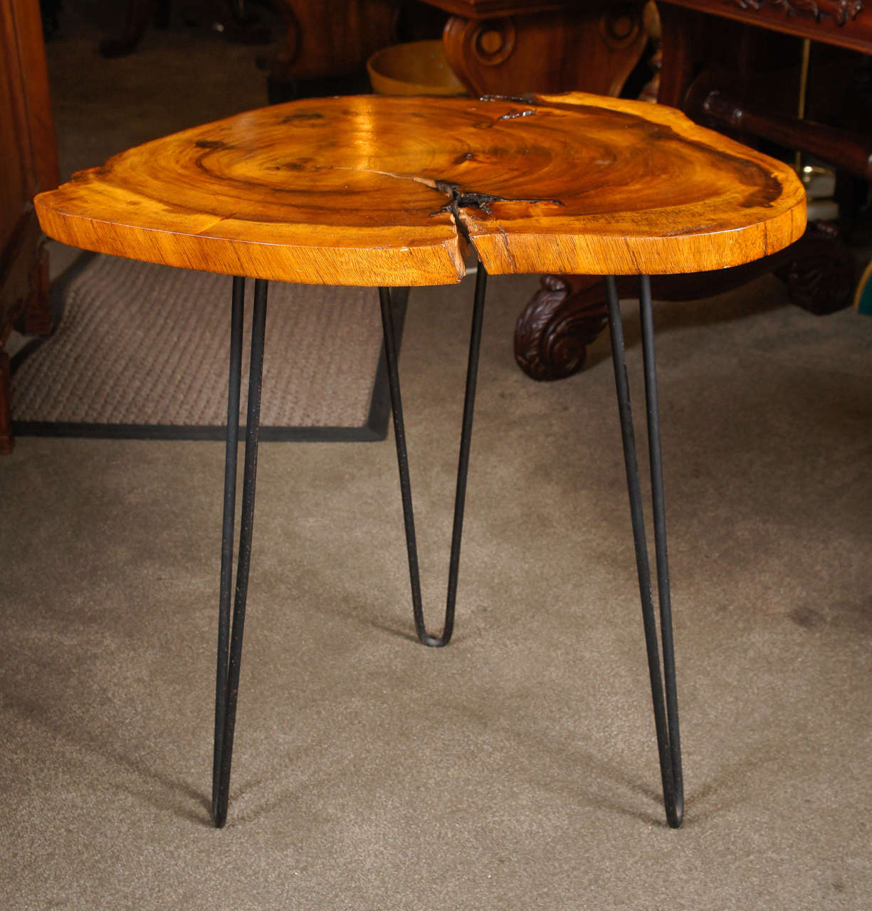 Walnut Side Table at 1stDibs