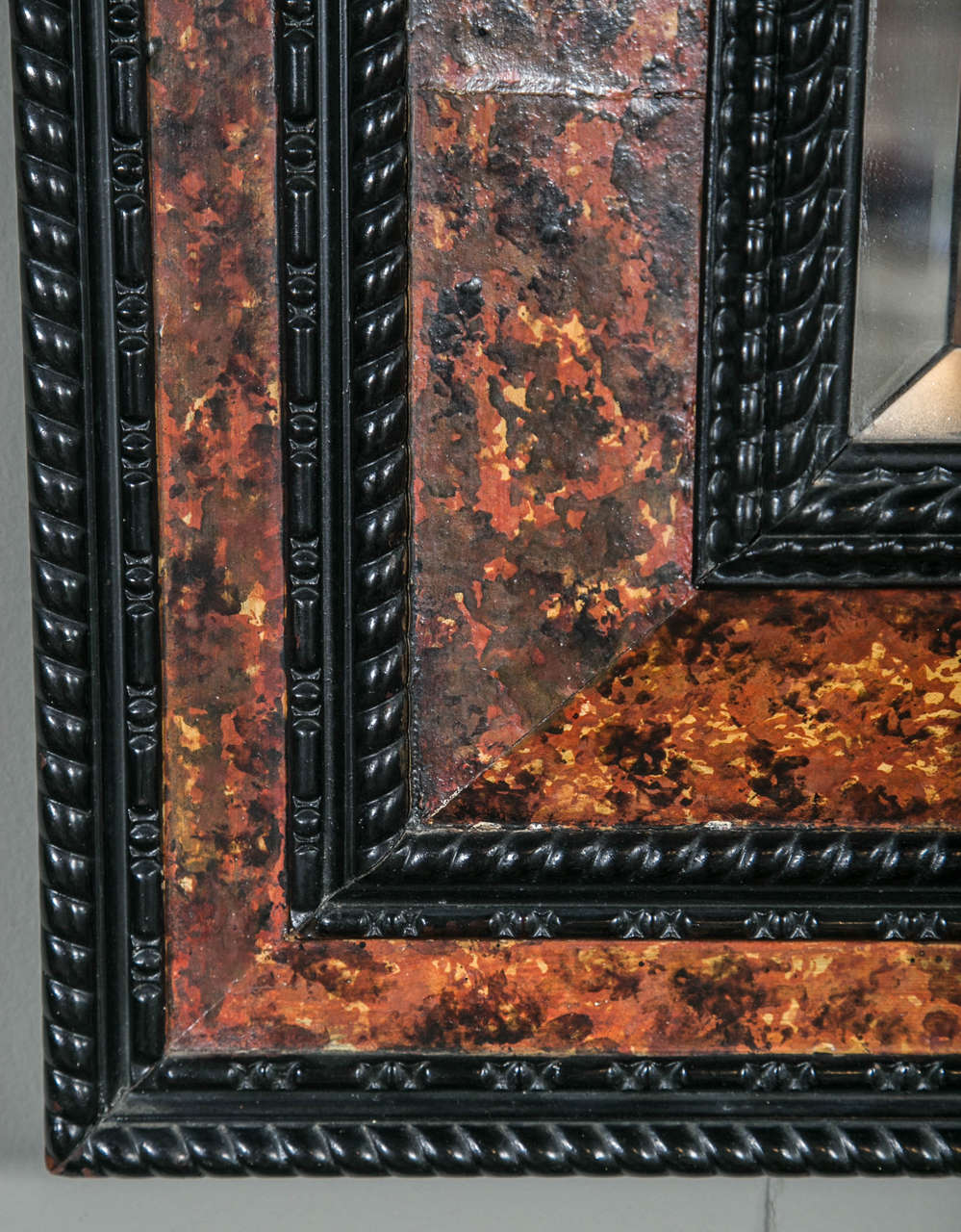 19th Century Tortoise Shell Mirror For Sale at 1stDibs
