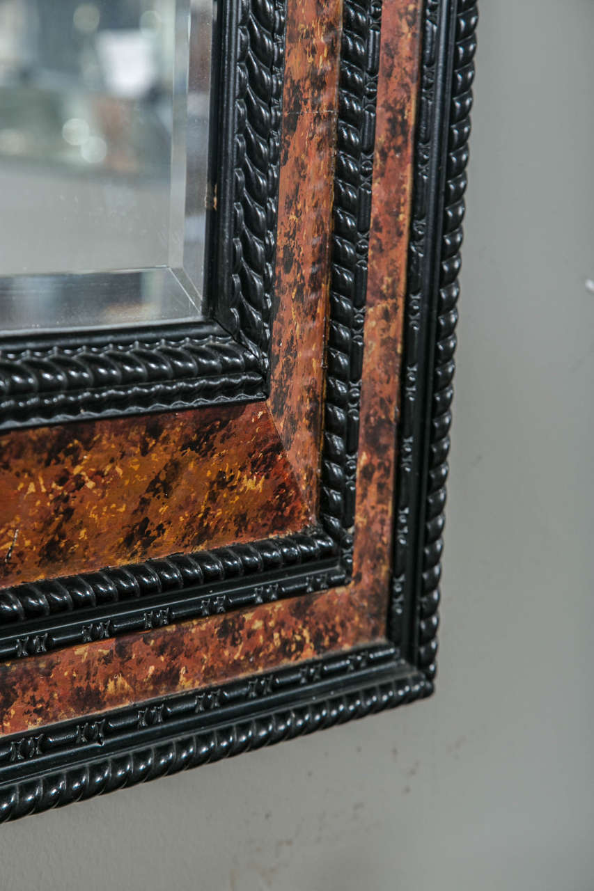 19th Century Tortoise Shell Mirror For Sale at 1stDibs