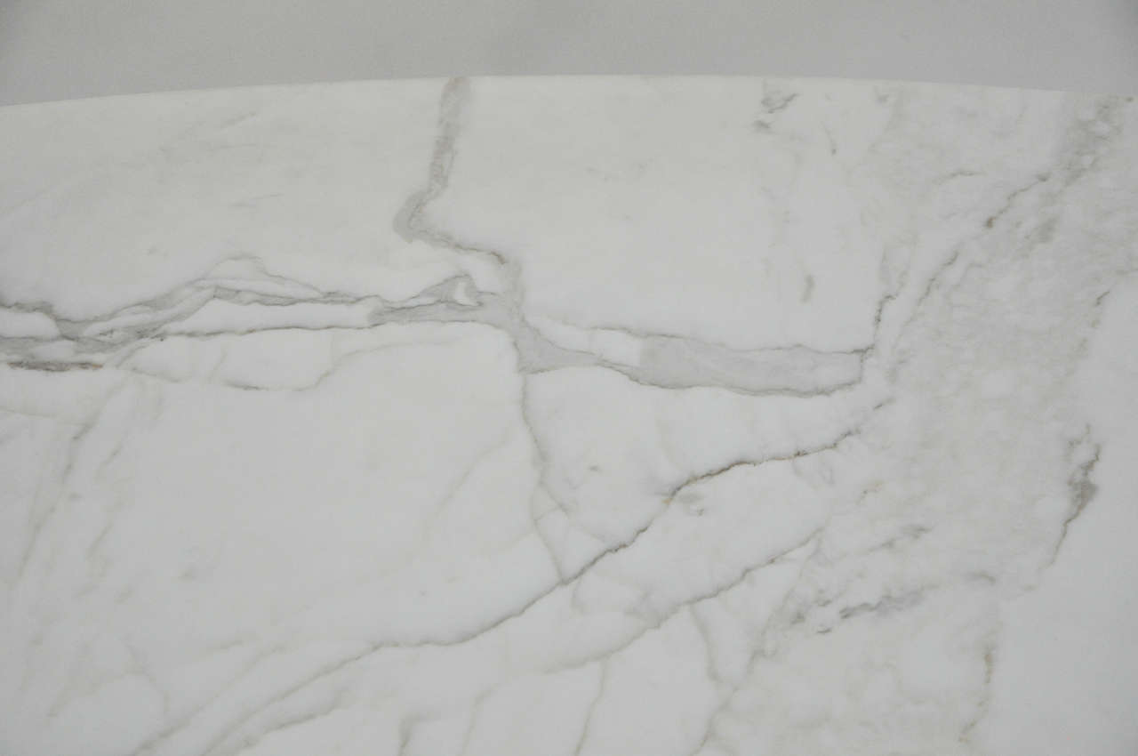 Eero Saarinen Oval Marble Dining Table at 1stDibs