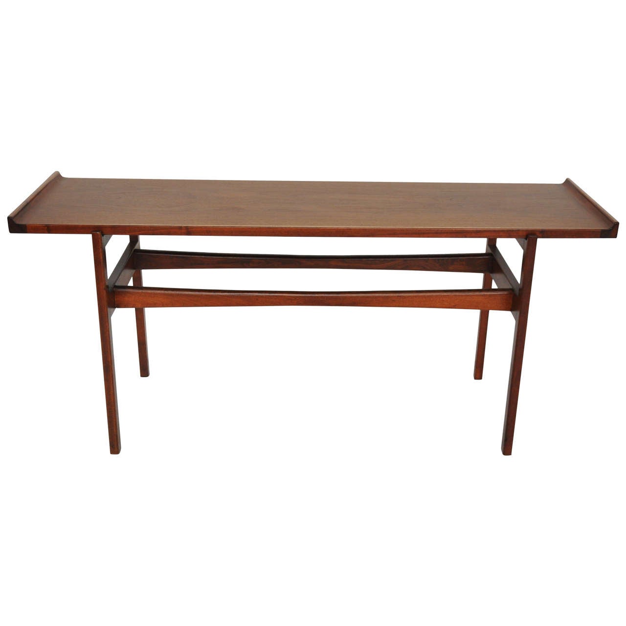 Jens Risom Walnut Console Table at 1stDibs | risom console table