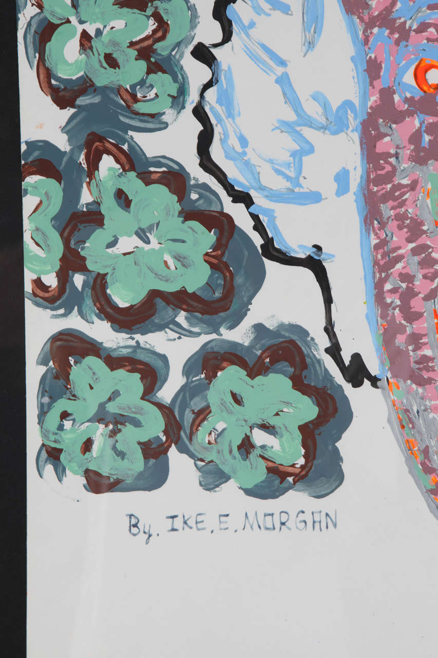 Ike E. Morgan Abstract Painting of George Washington at 1stDibs