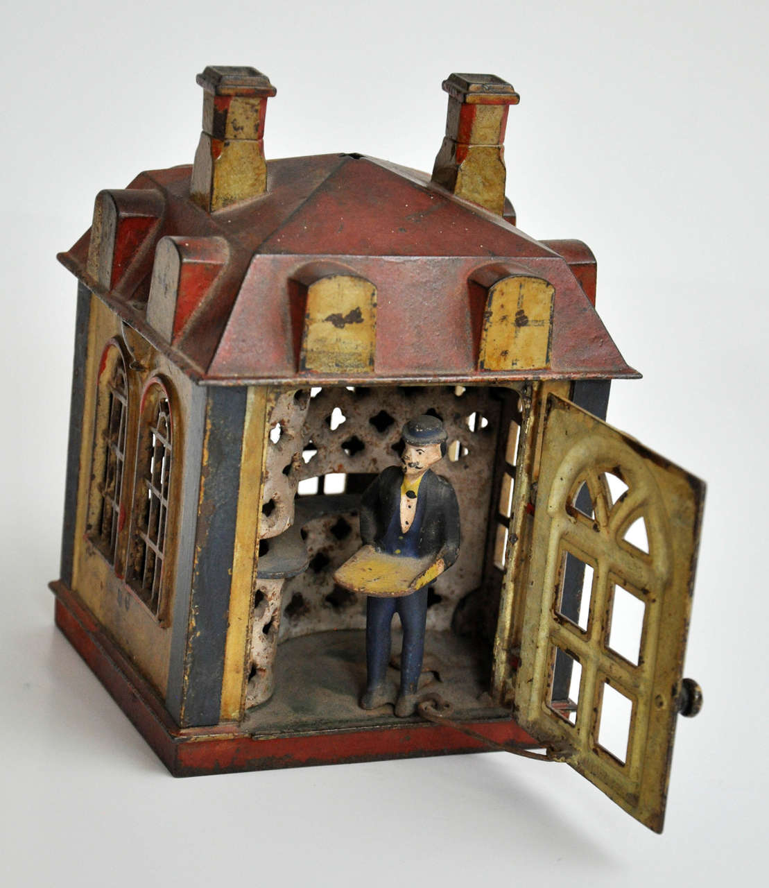 Cast Iron Mechanical "Novelty Bank, " American Late 19th Century For ...