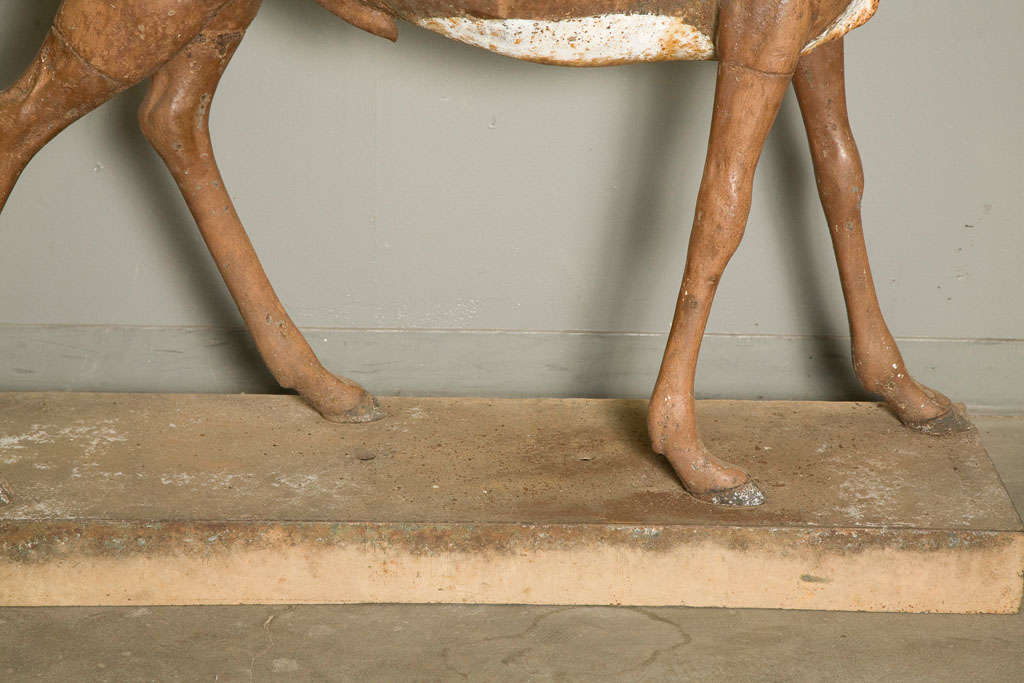 Standing Stag Labelled J.W. Fiske For Sale at 1stDibs