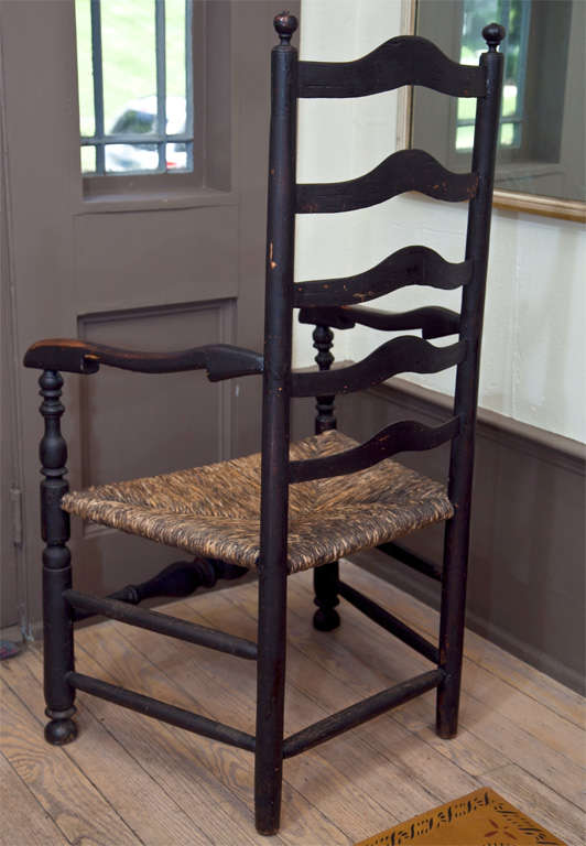 Pilgrim Century Ladder-Back Armchair For Sale at 1stDibs