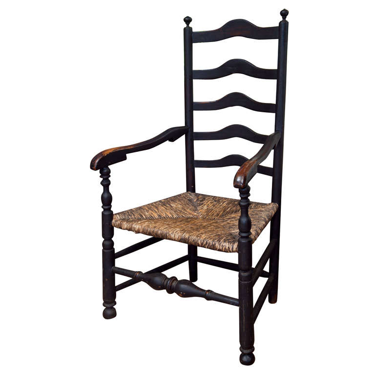 Pilgrim Century Ladder-Back Armchair For Sale at 1stDibs