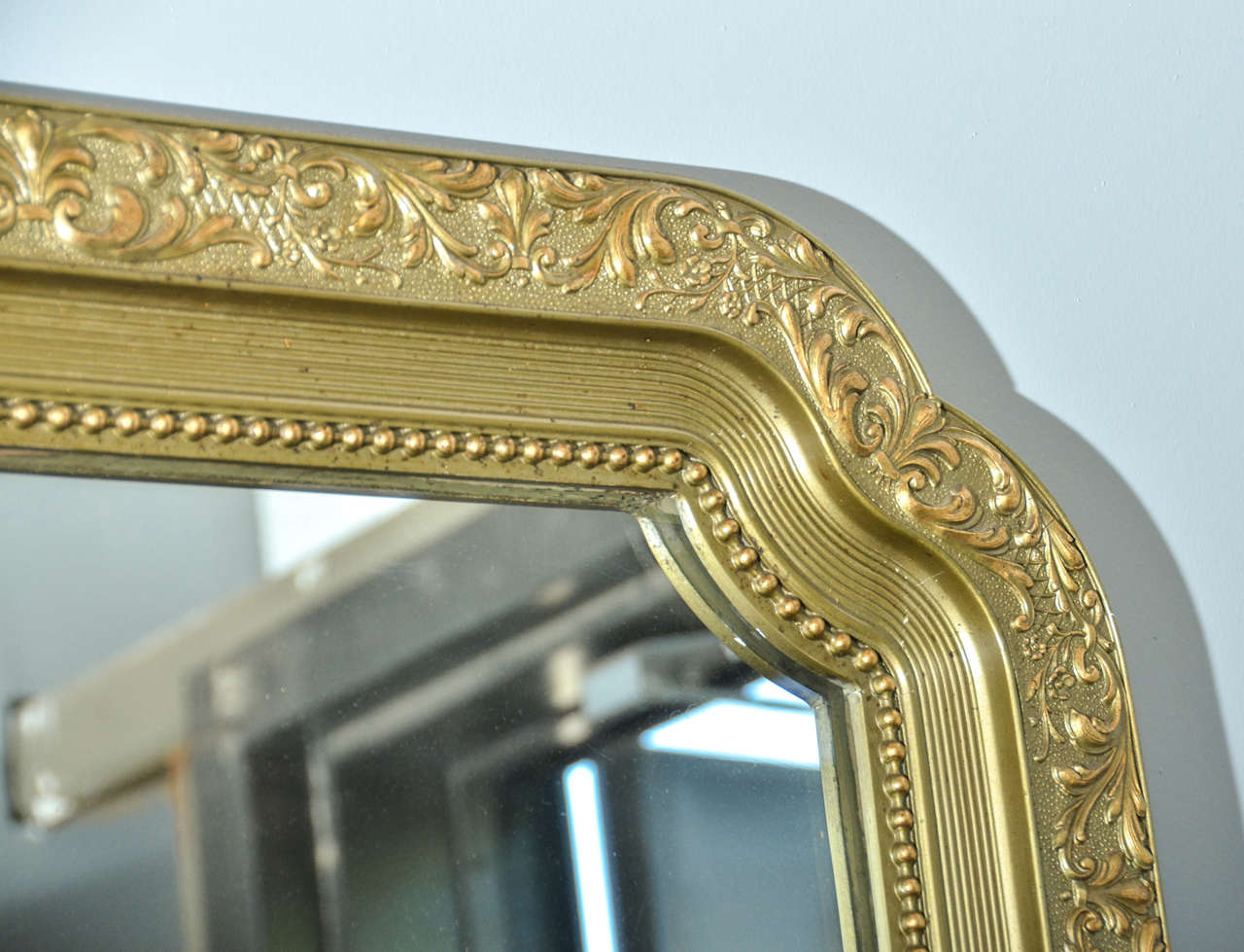 Gilt Polychrome Mirror For Sale at 1stDibs