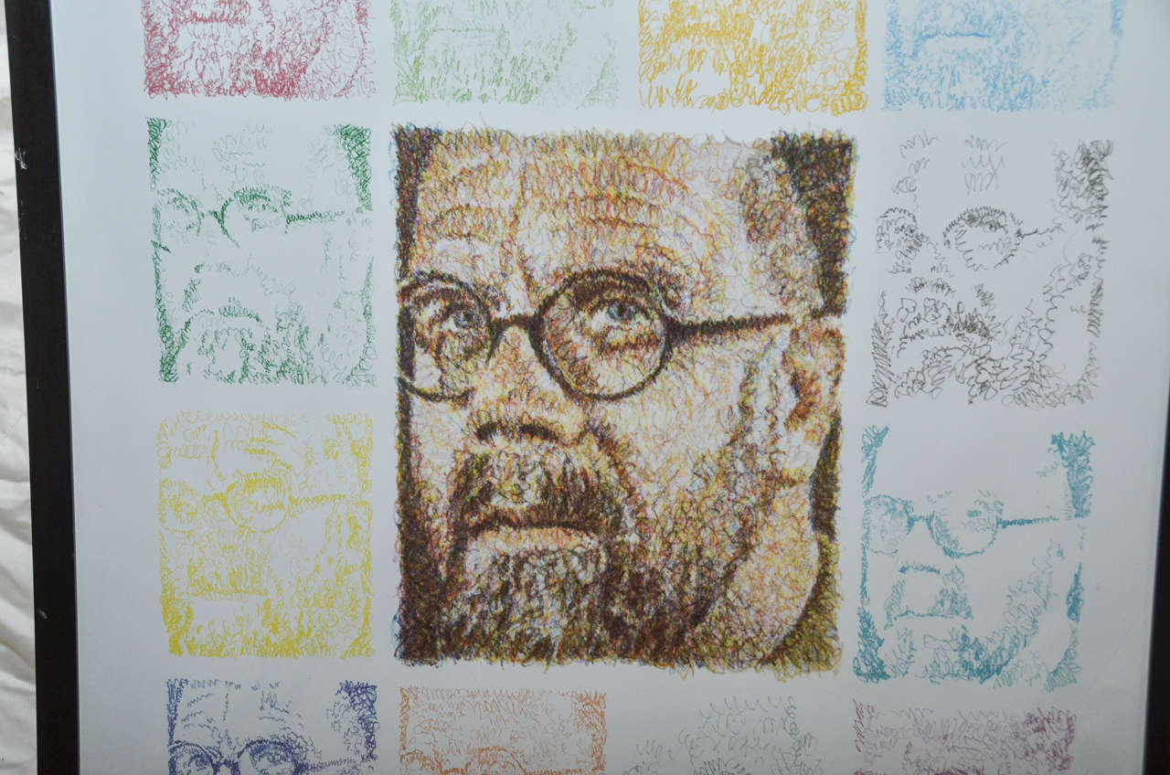 Chuck Close Signed Poster at 1stDibs
