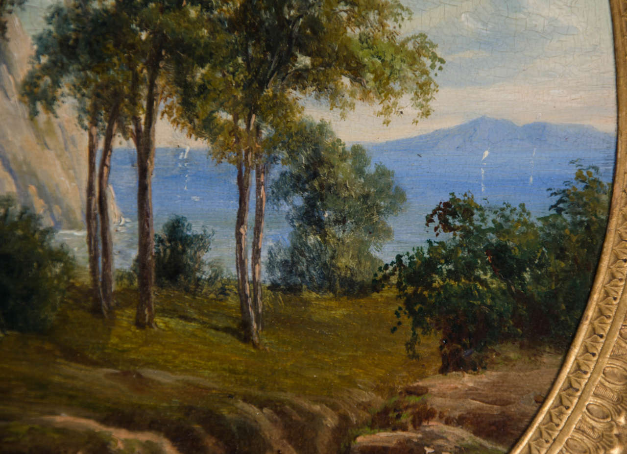 "Bay of Naples" Oil Painting by Thorald Læssøe For Sale at 1stDibs ...