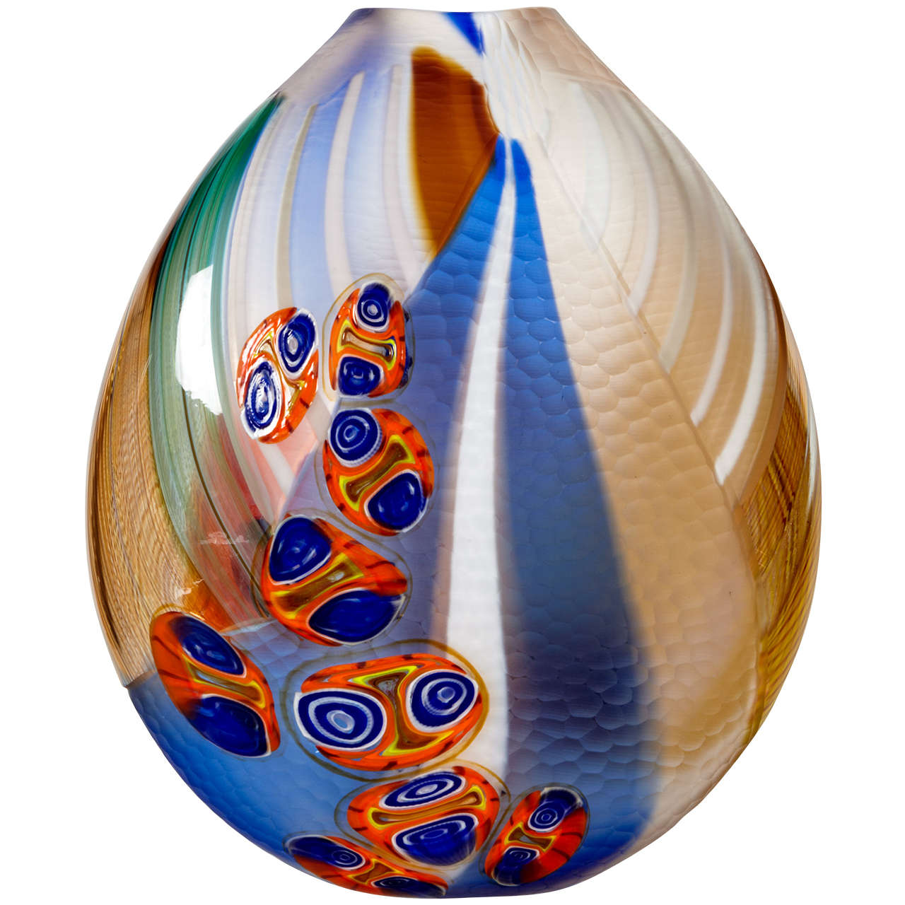 Artistic Murano Glass Vase by Studio Salvadore at 1stDibs