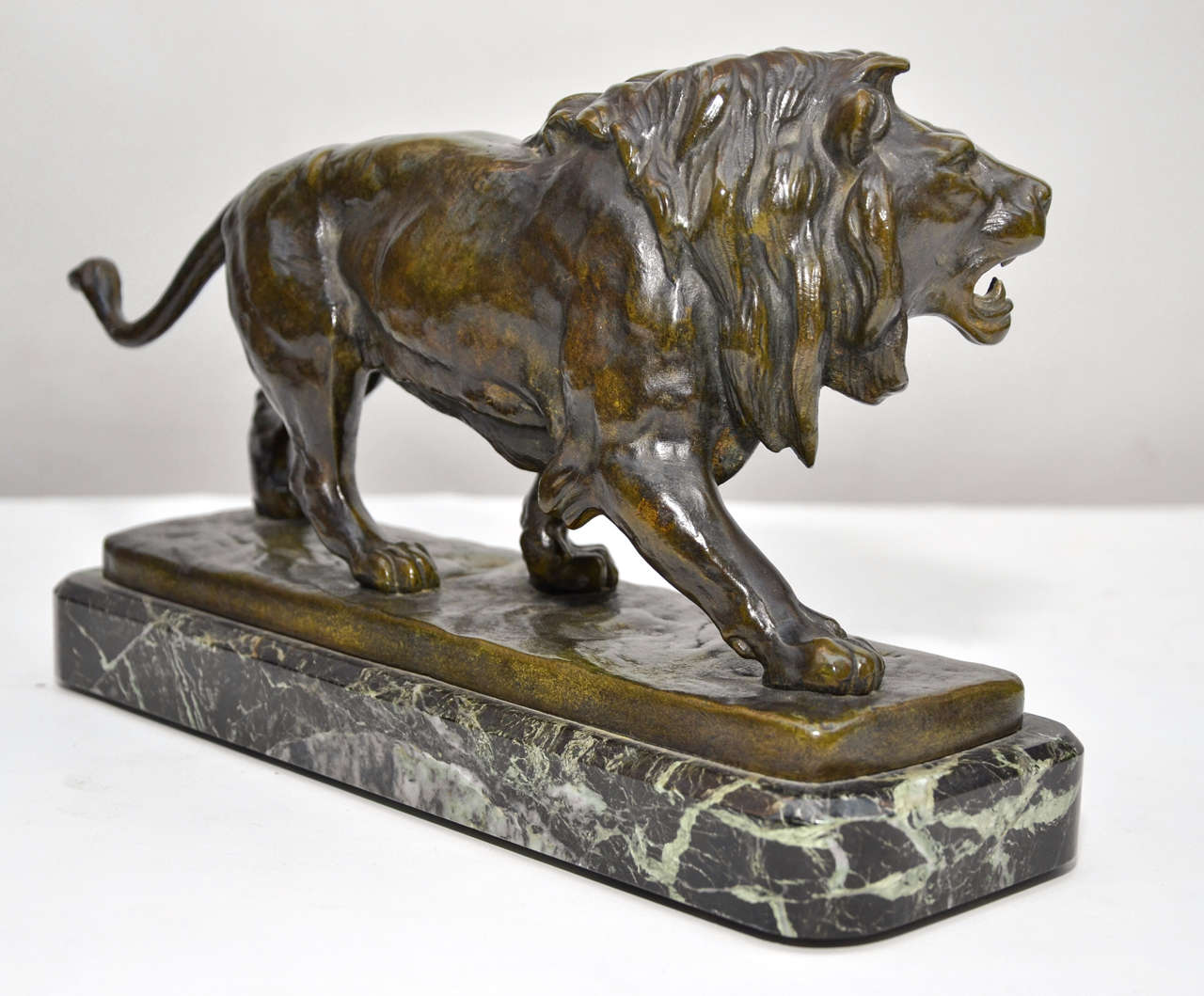 Bronze Lion Signed Vidal at 1stDibs | vidal leon, bronze lion sculpture ...