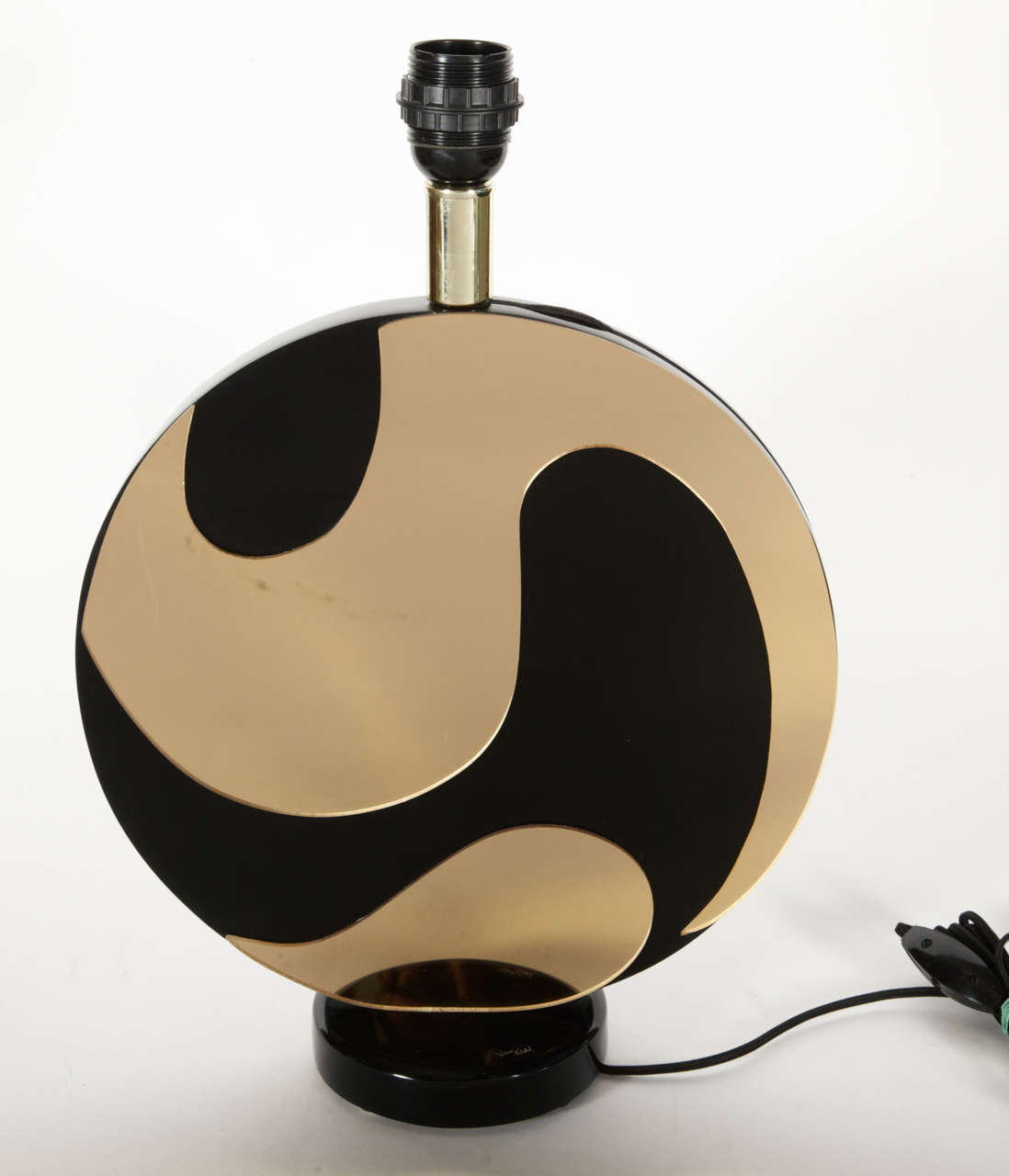 Pair of Psychedelic Lamps Signed For Sale at 1stDibs