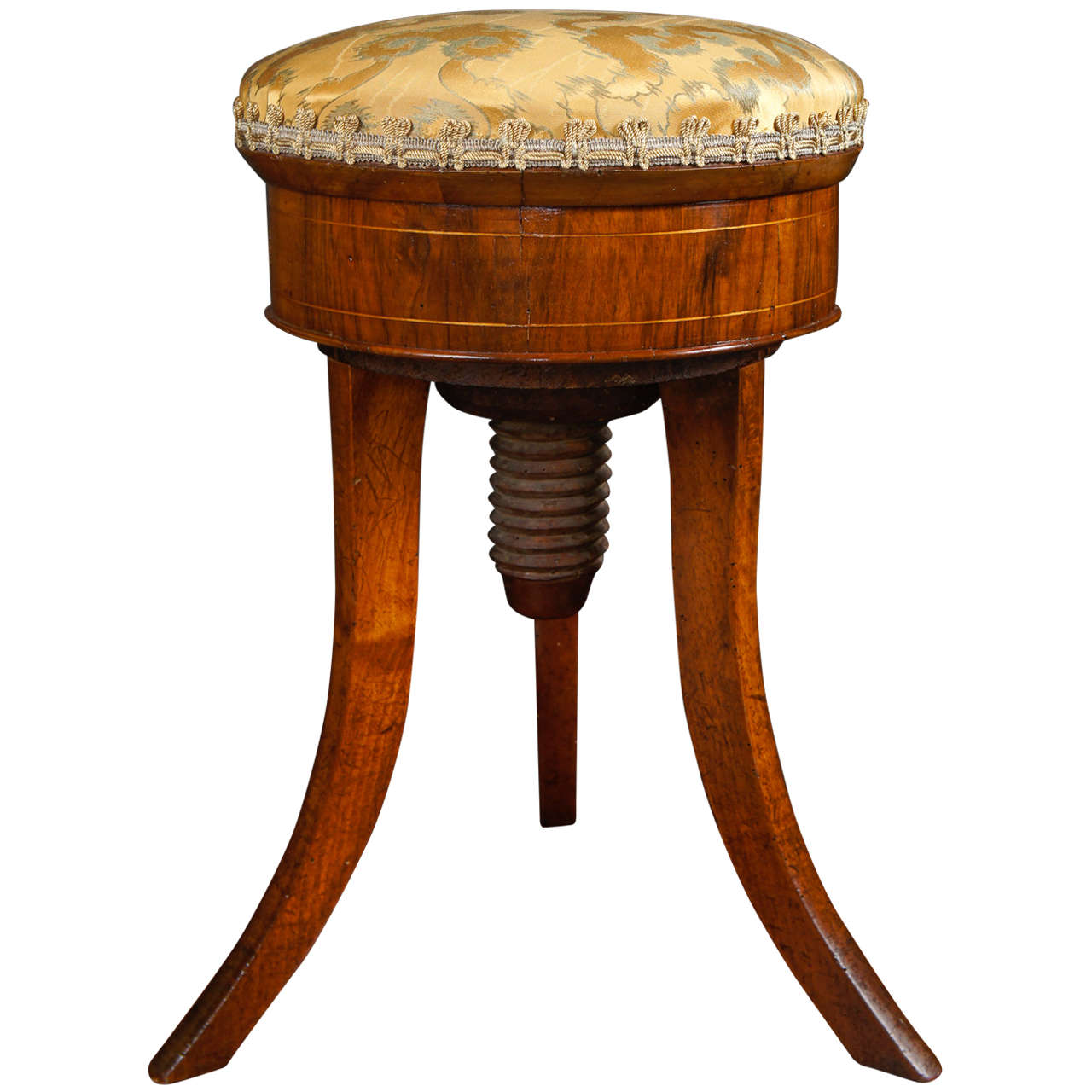 German Biedermeier Stool at 1stDibs