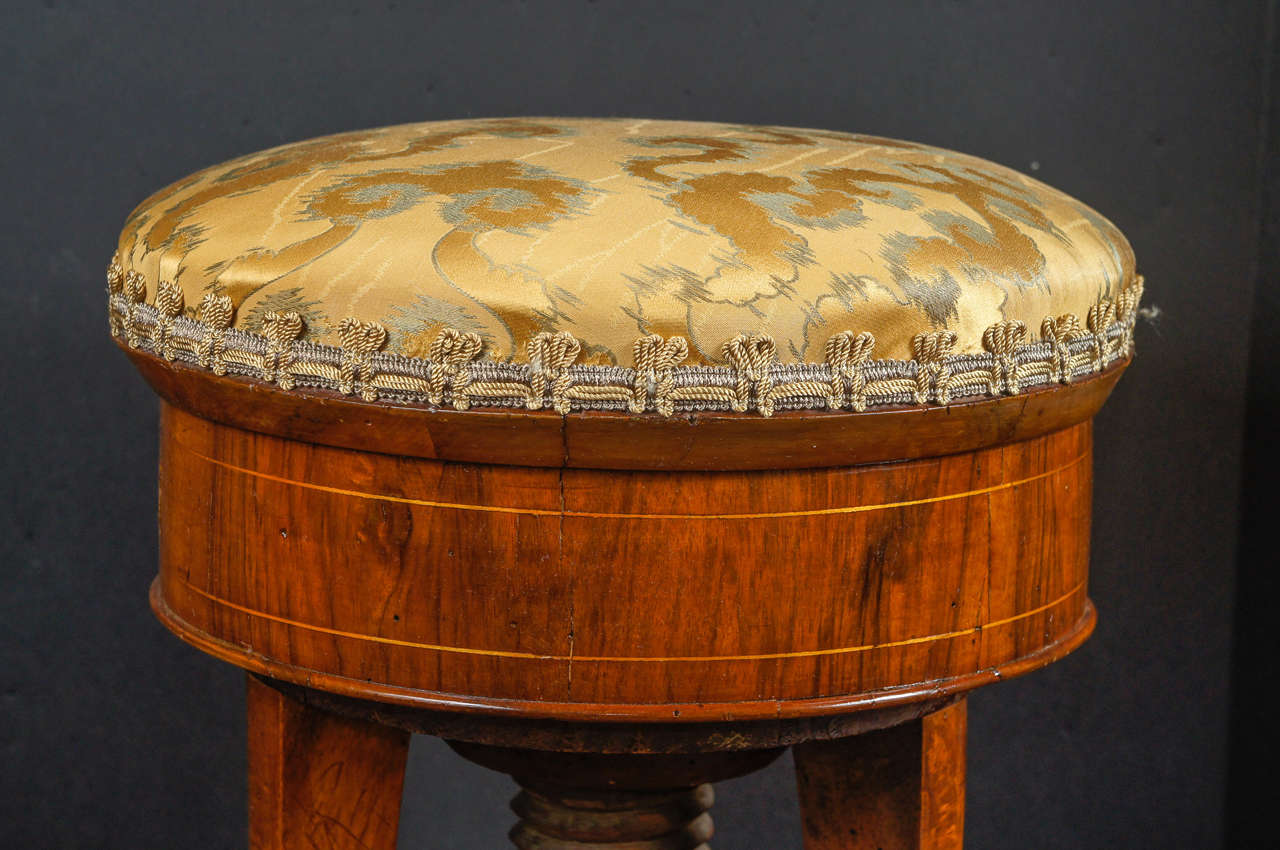 German Biedermeier Stool at 1stDibs