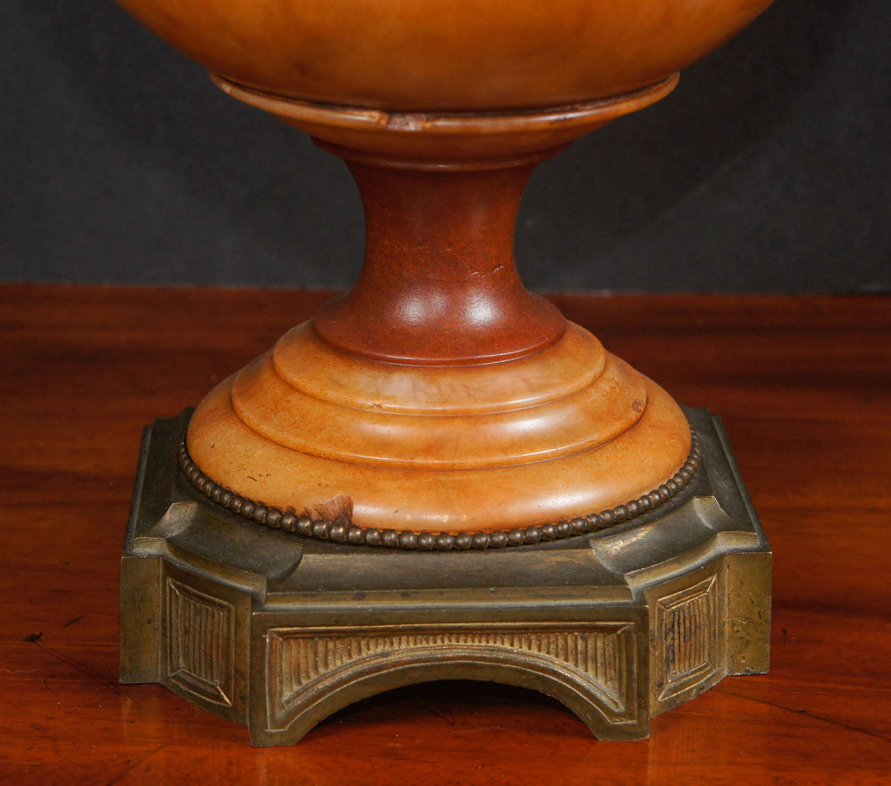 Unusual Colored Marble and Gilded Bronze Single Candelabra For Sale at ...