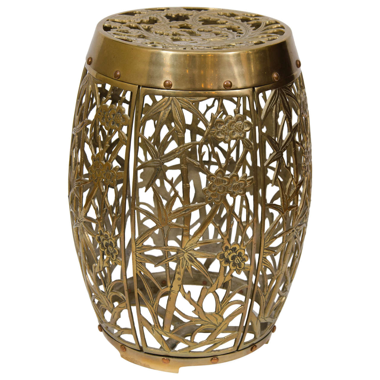 Midcentury Asian Inspired Garden Stool at 1stDibs