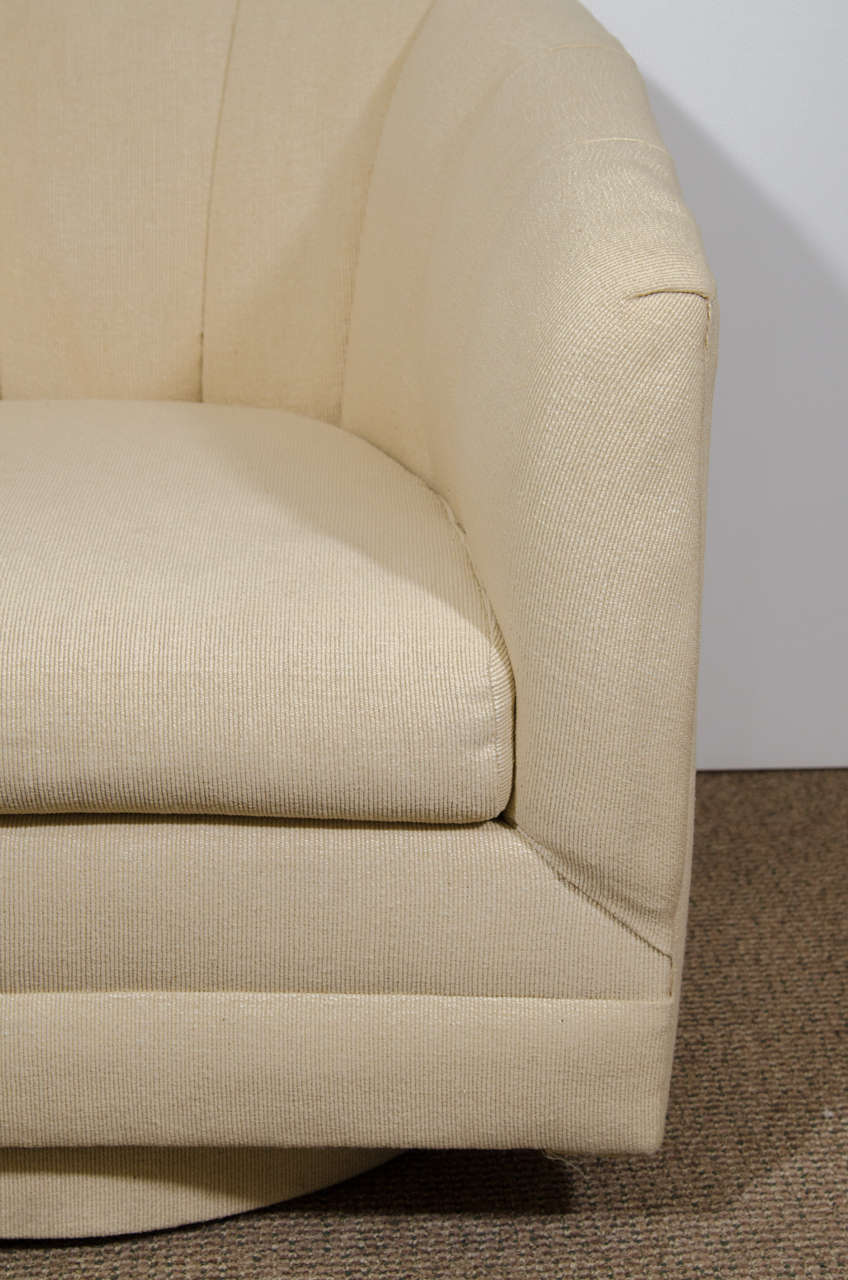 Midcentury Pair of Barrel Back Chairs by Alexvale Furniture Company at ...