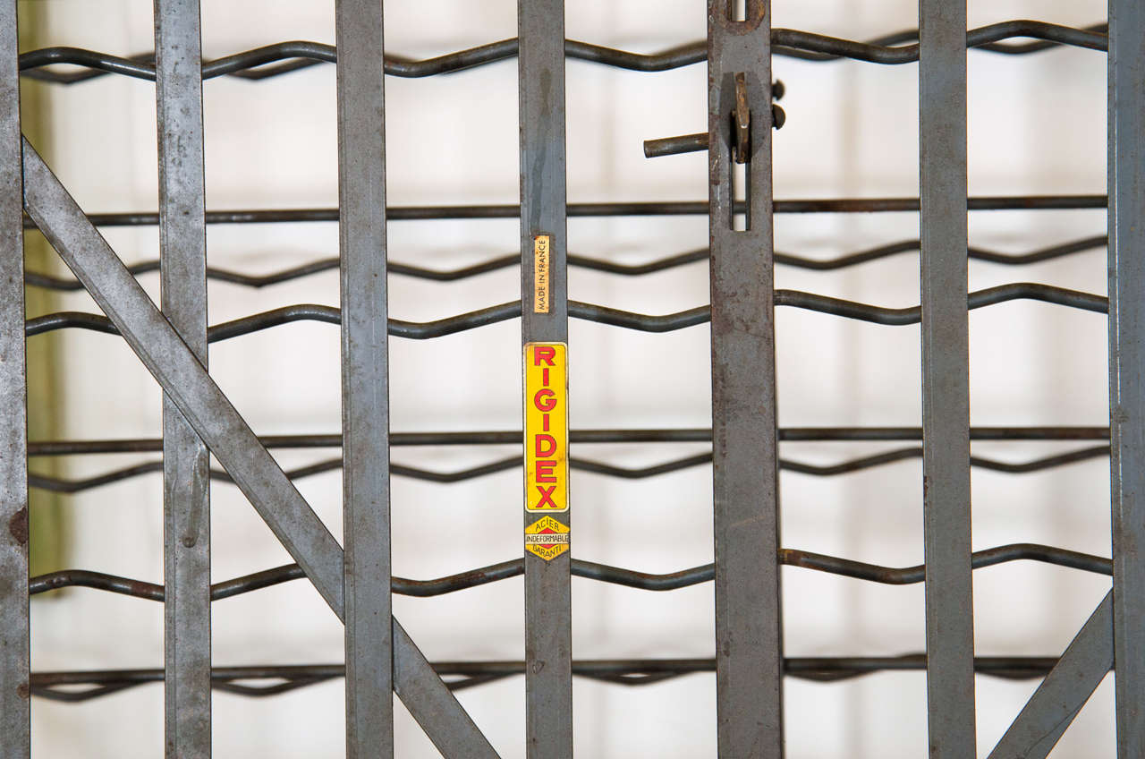 Vintage Rigidex Large, Steel Industiral French Wine Rack at 1stDibs ...