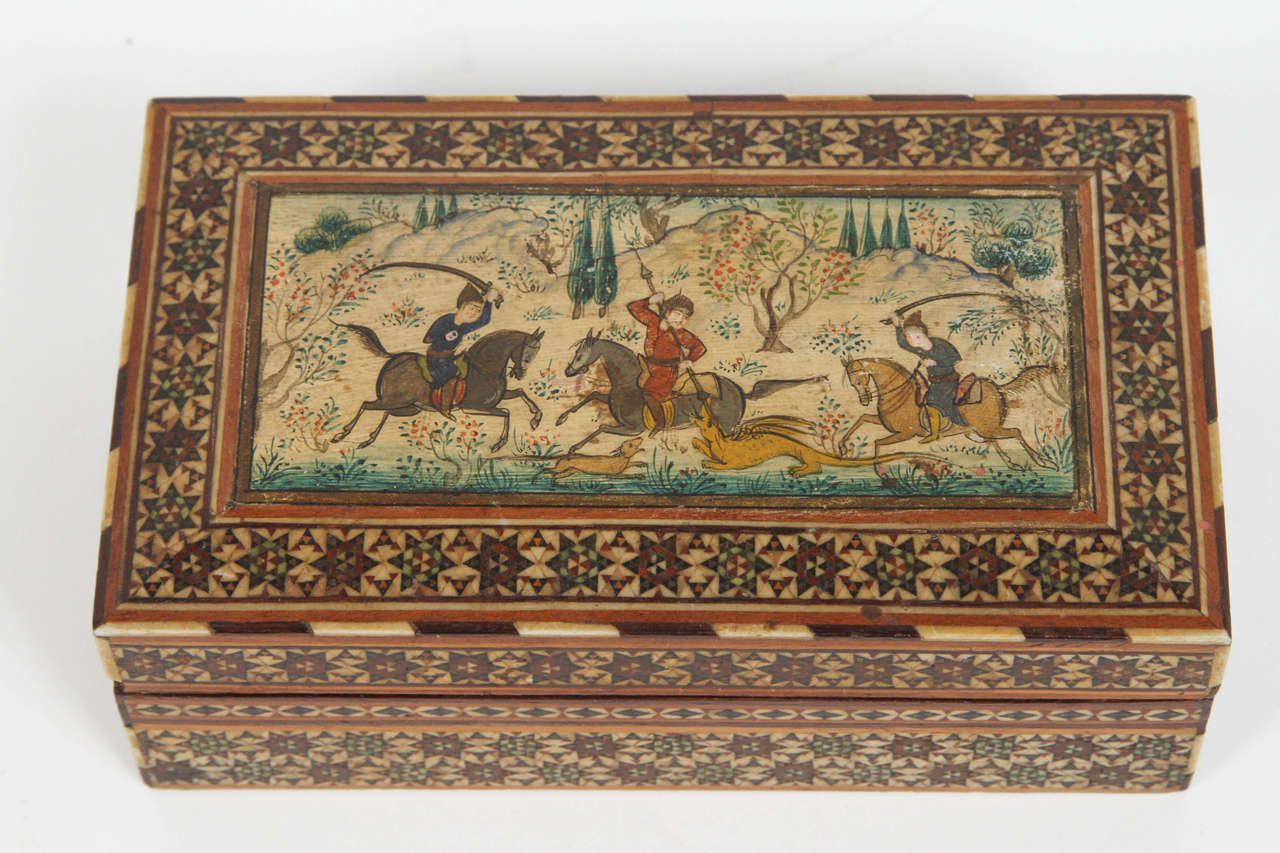 Antique Persian Micro Mosaic Box at 1stDibs