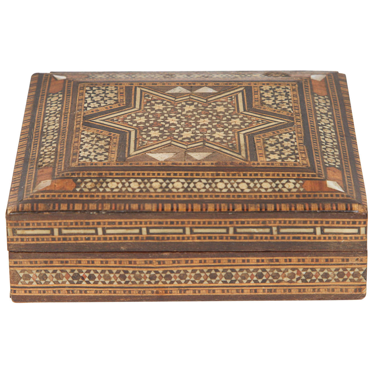 Antique Islamic Persian Wooden Box at 1stDibs | persian inlaid boxes ...