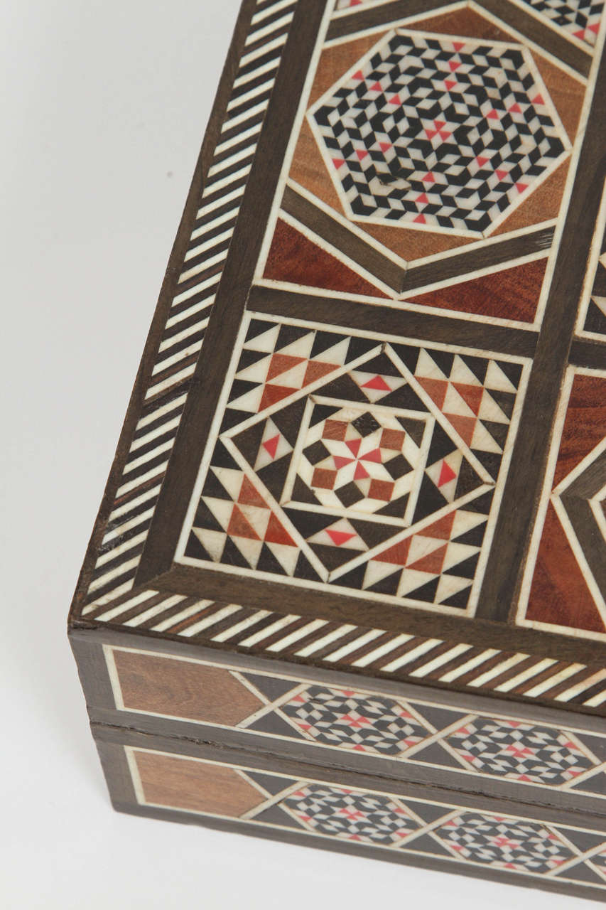 Syrian Inlaid Mosaic Backgammon Box at 1stDibs