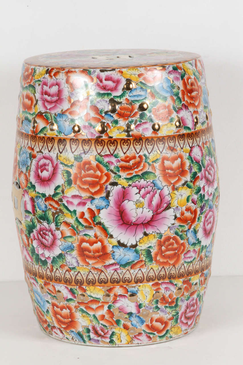 Chinese Ceramic Garden Stool with Lucky Coins For Sale at 1stDibs ...