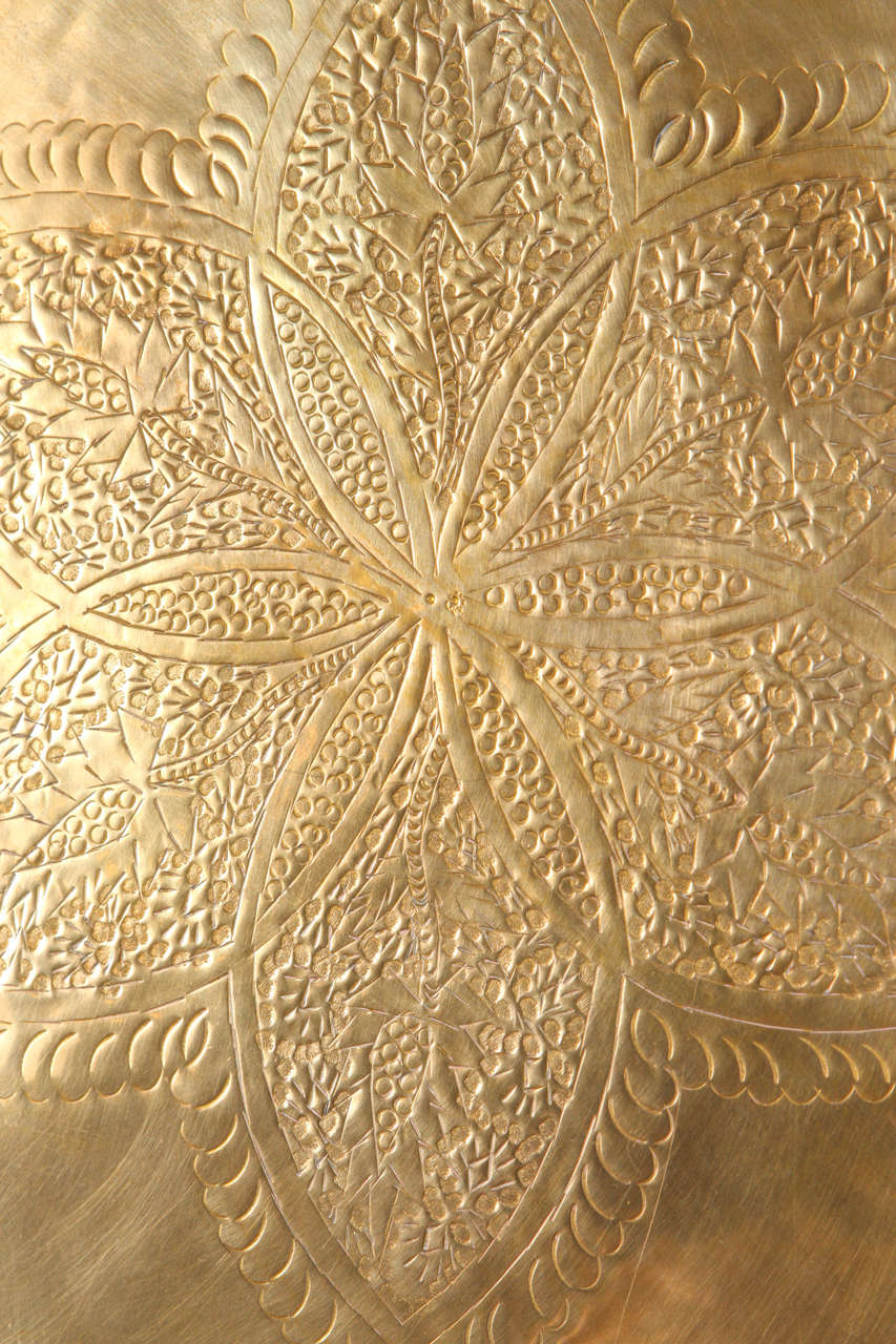 Large Hanging Moroccan Brass Tray Platter at 1stDibs | brass platter ...