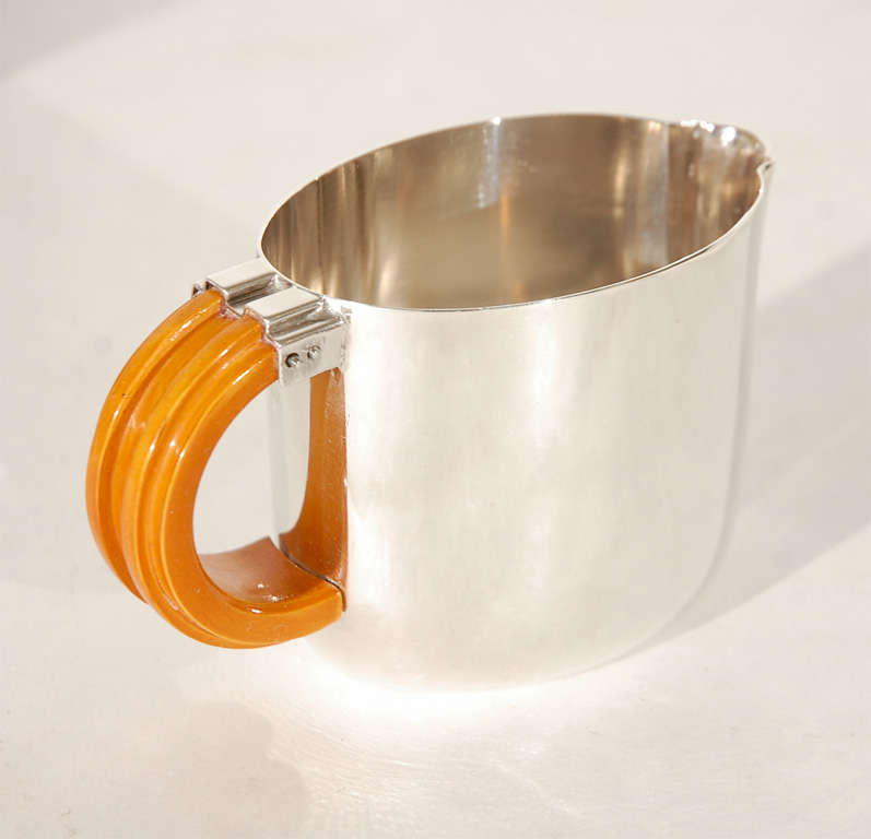 Silver Plate and Bakelite Coffee and Tea Service by F. W. Quist at ...