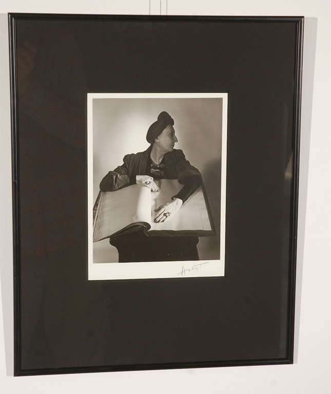 Custom Framed Edith Sitwell Silver Print by Horst P. Horst at 1stDibs