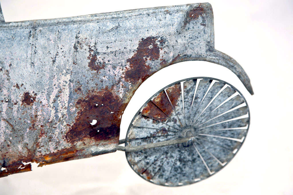 1920's Touring Car Weather Vane with Articulated Wheels For Sale at 1stDibs