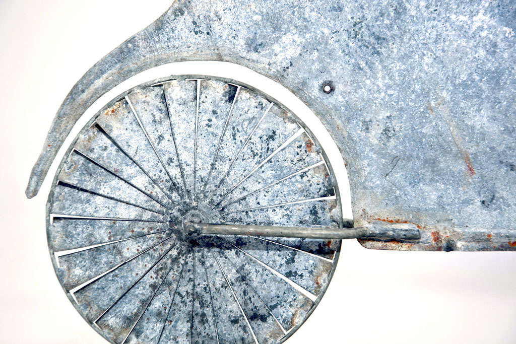 1920's Touring Car Weather Vane with Articulated Wheels For Sale at 1stDibs