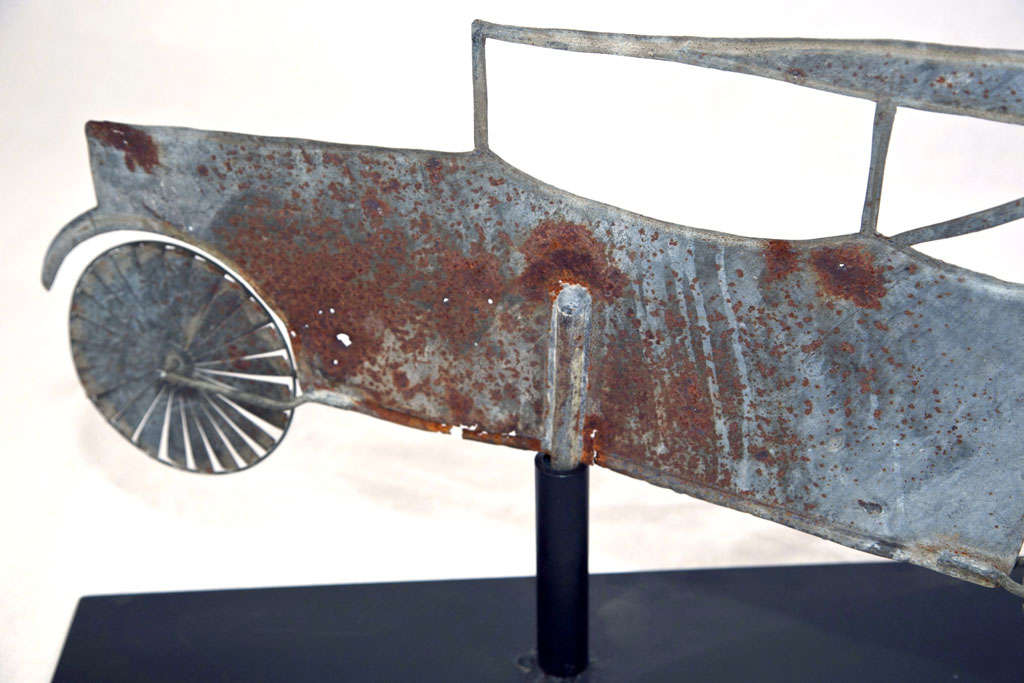 1920's Touring Car Weather Vane with Articulated Wheels For Sale at 1stDibs