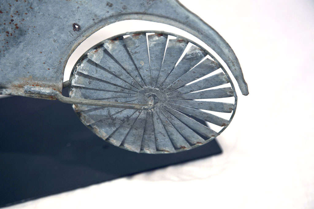 1920's Touring Car Weather Vane with Articulated Wheels For Sale at 1stDibs