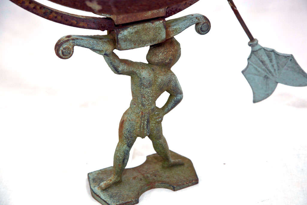 1930's Cast Iron Armillary- Sun Dial For Sale at 1stDibs