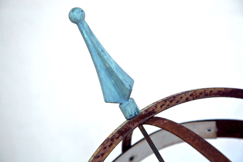 1930's Cast Iron Armillary- Sun Dial For Sale at 1stDibs