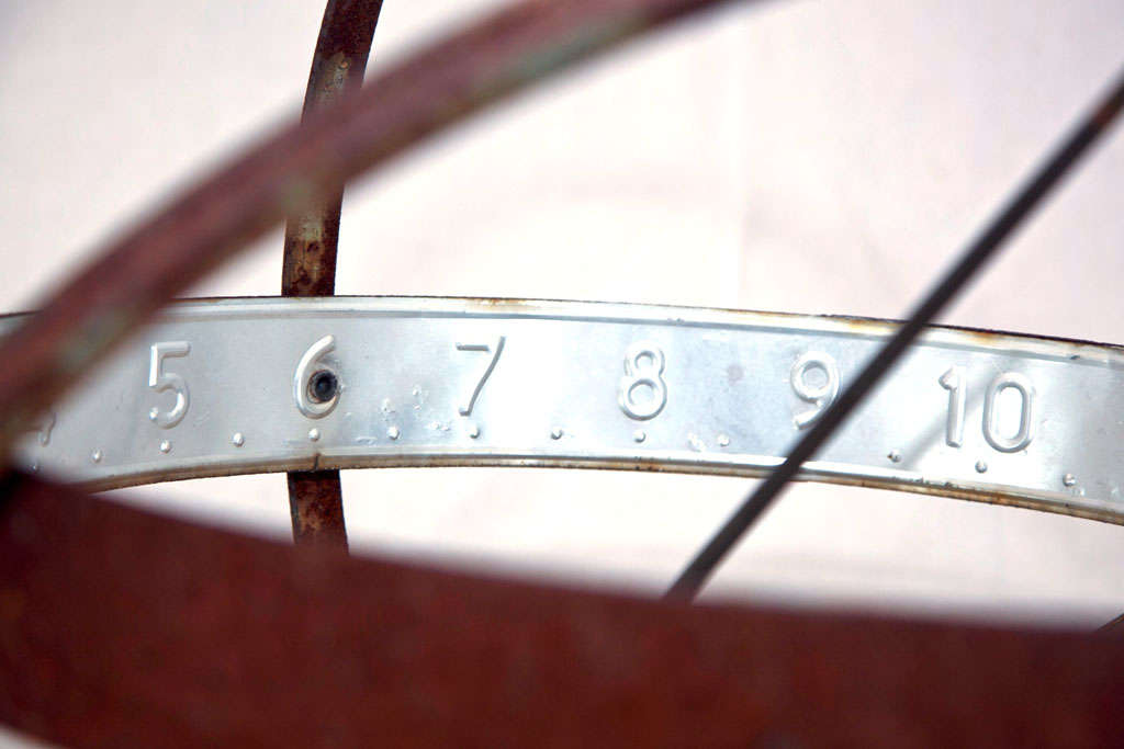 1930's Cast Iron Armillary- Sun Dial For Sale at 1stDibs