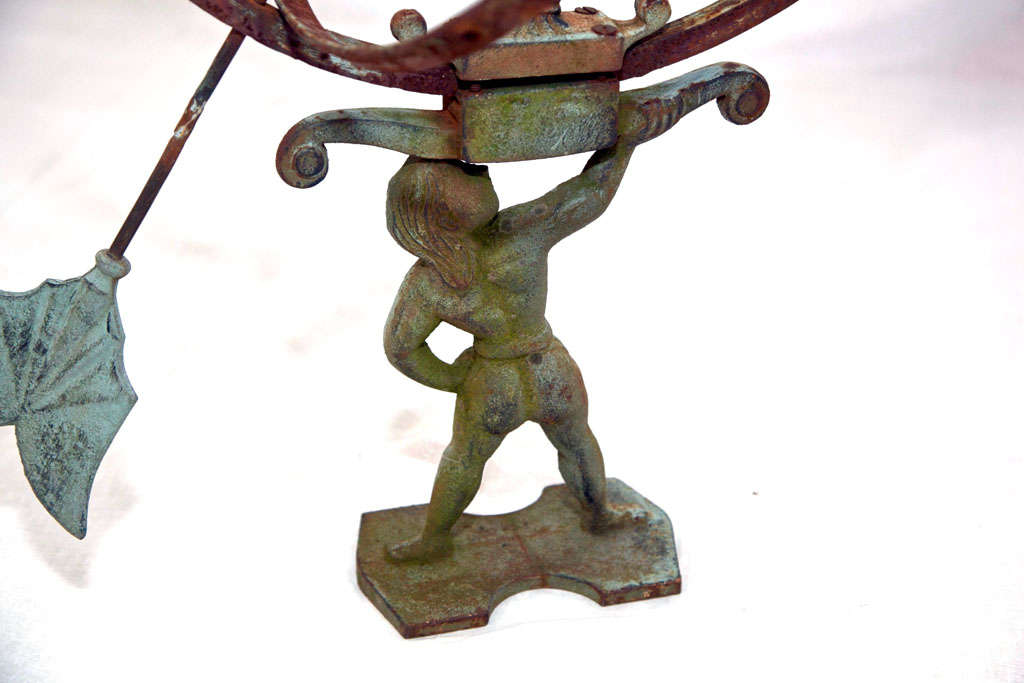 1930's Cast Iron Armillary- Sun Dial For Sale at 1stDibs