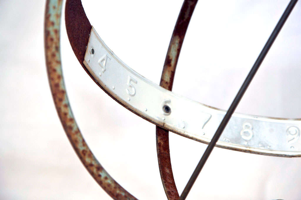 1930's Cast Iron Armillary- Sun Dial For Sale at 1stDibs