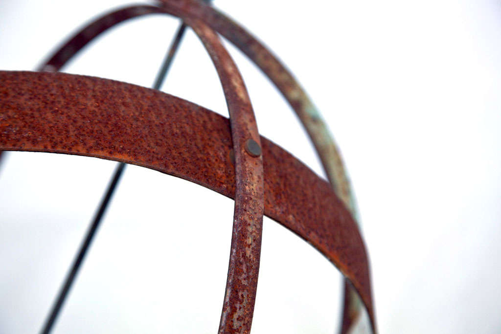 1930's Cast Iron Armillary- Sun Dial For Sale at 1stDibs