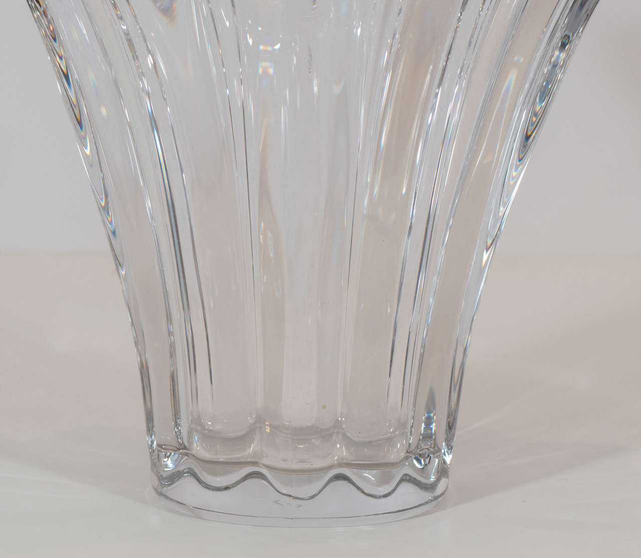 French Vannes Crystal Vase at 1stDibs