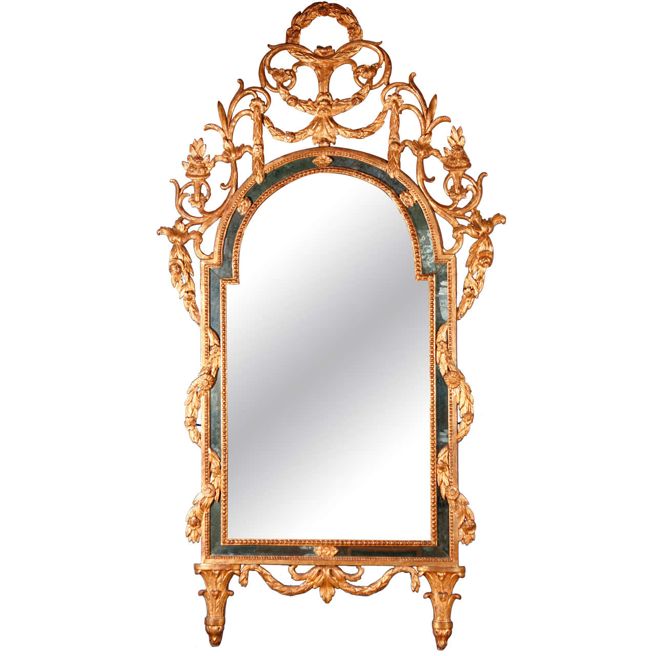 Hand-Painted Neoclassical "Pompeii" Mirror at 1stDibs
