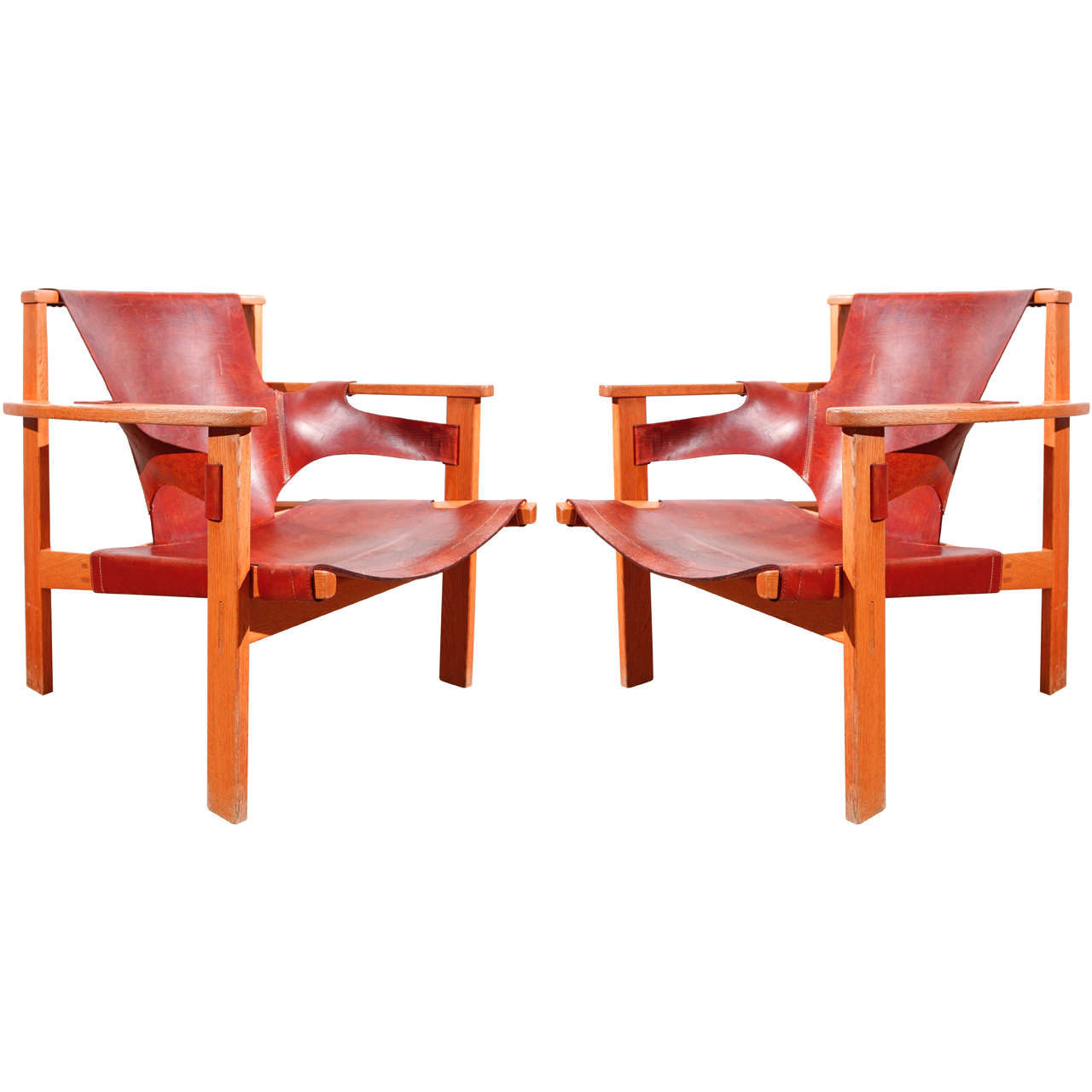 Pair of Carl-Axel Acking 'Trienna' Armchairs at 1stDibs