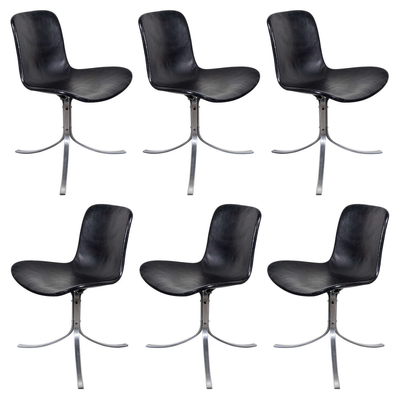 Poul Kjaerholm PK 9 Chair (6) for E. Kold Christensen at 1stDibs ...