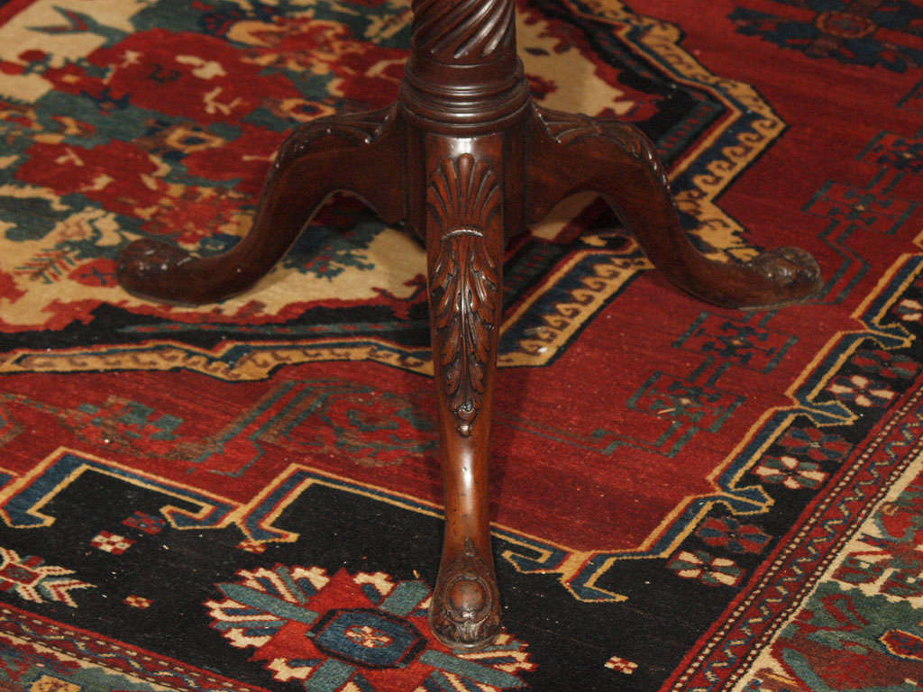 Antique English Georgian Mahogany Tilt-Top Pie-Crust Table For Sale at ...