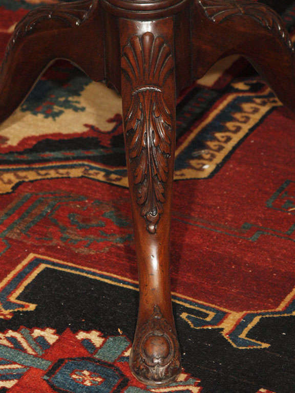 Antique English Georgian Mahogany Tilt-Top Pie-Crust Table For Sale at ...