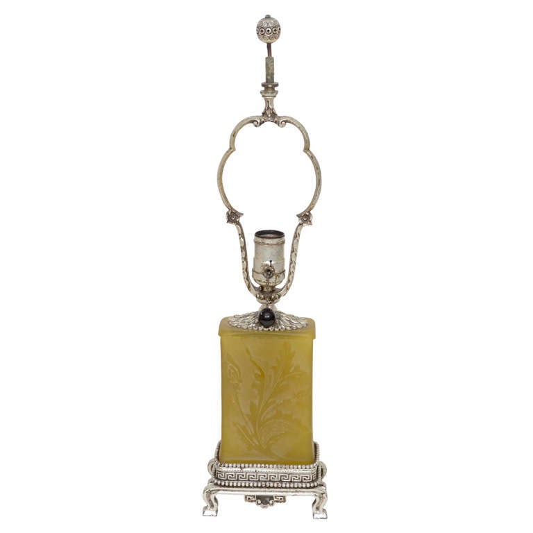 Steuben Glass Lamp For Sale at 1stDibs