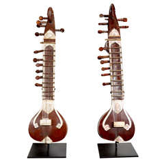 Miniature Sitar and Veena Musical Instruments For Sale at 1stDibs