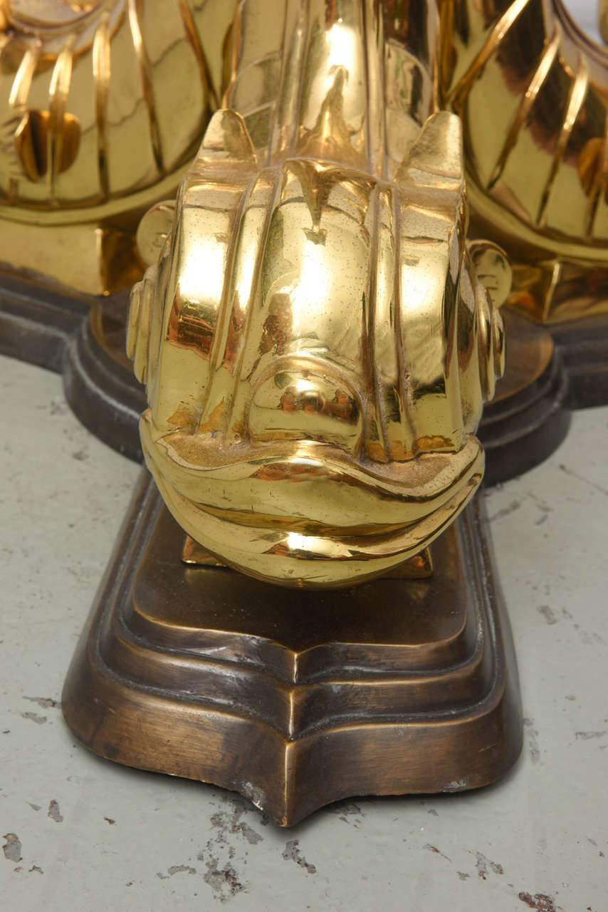 Italian Brass Koi Fish Sculptural Table Base, 1960s, Italy at 1stDibs ...