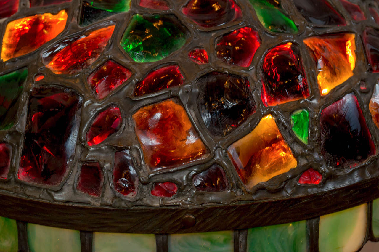 Austrian Bronze and Chunk Jewel Table Lamp at 1stDibs | chunk glass ...